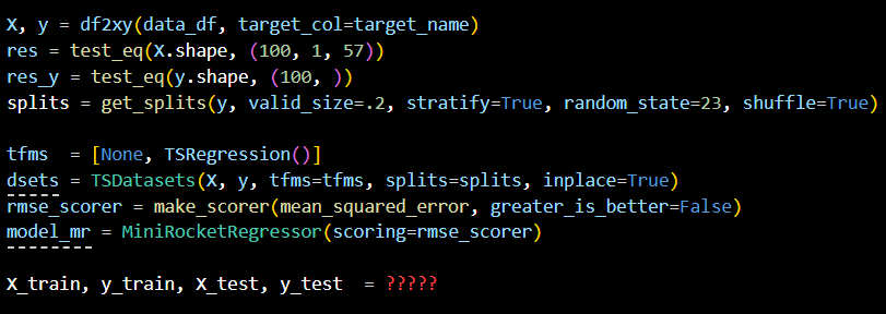 How to split custom data set · Issue #550 · timeseriesAI/tsai · GitHub