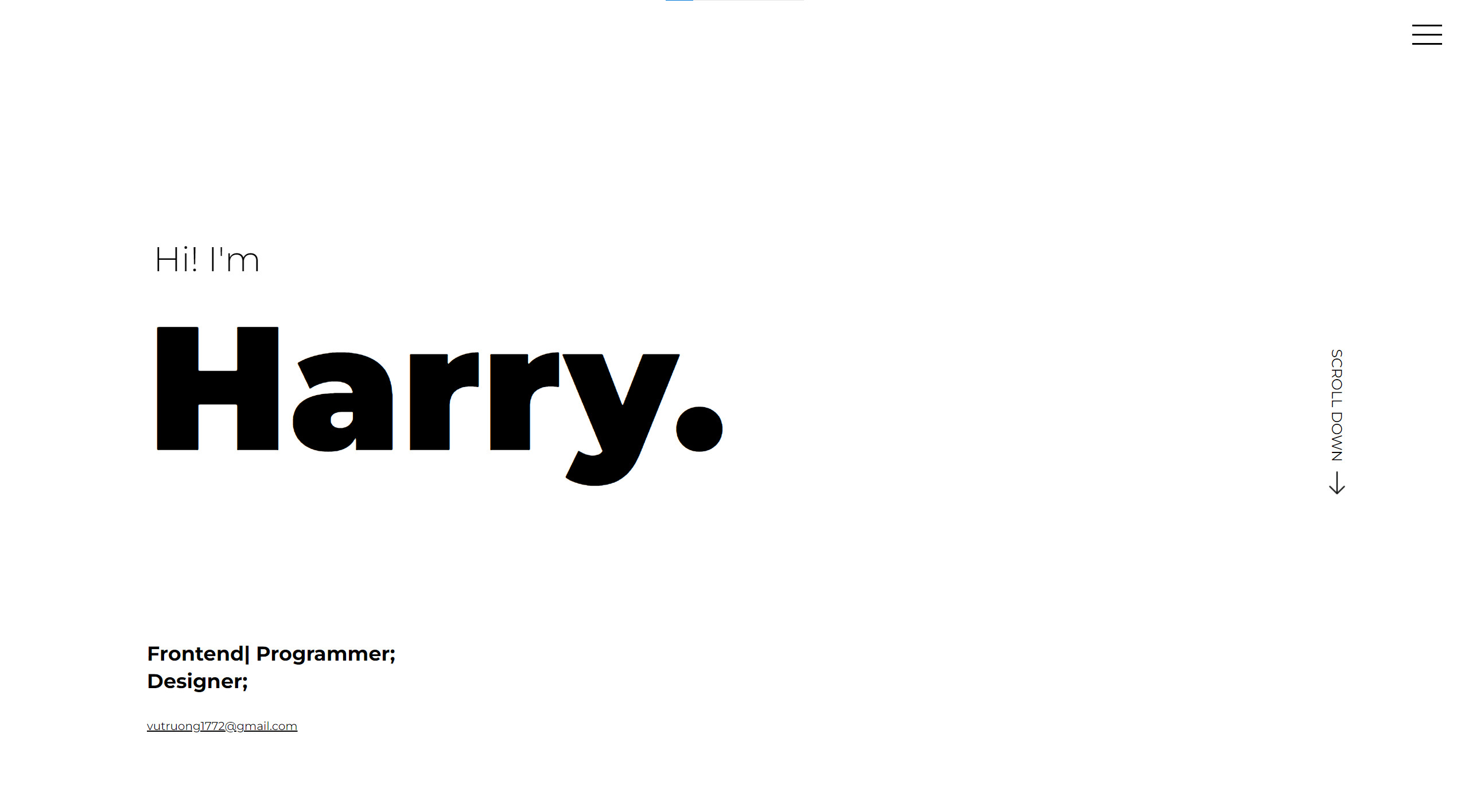 GitHub - HarryxDD/my_portfolio: I applied reactjs to my very first portfolio site. The site is ...