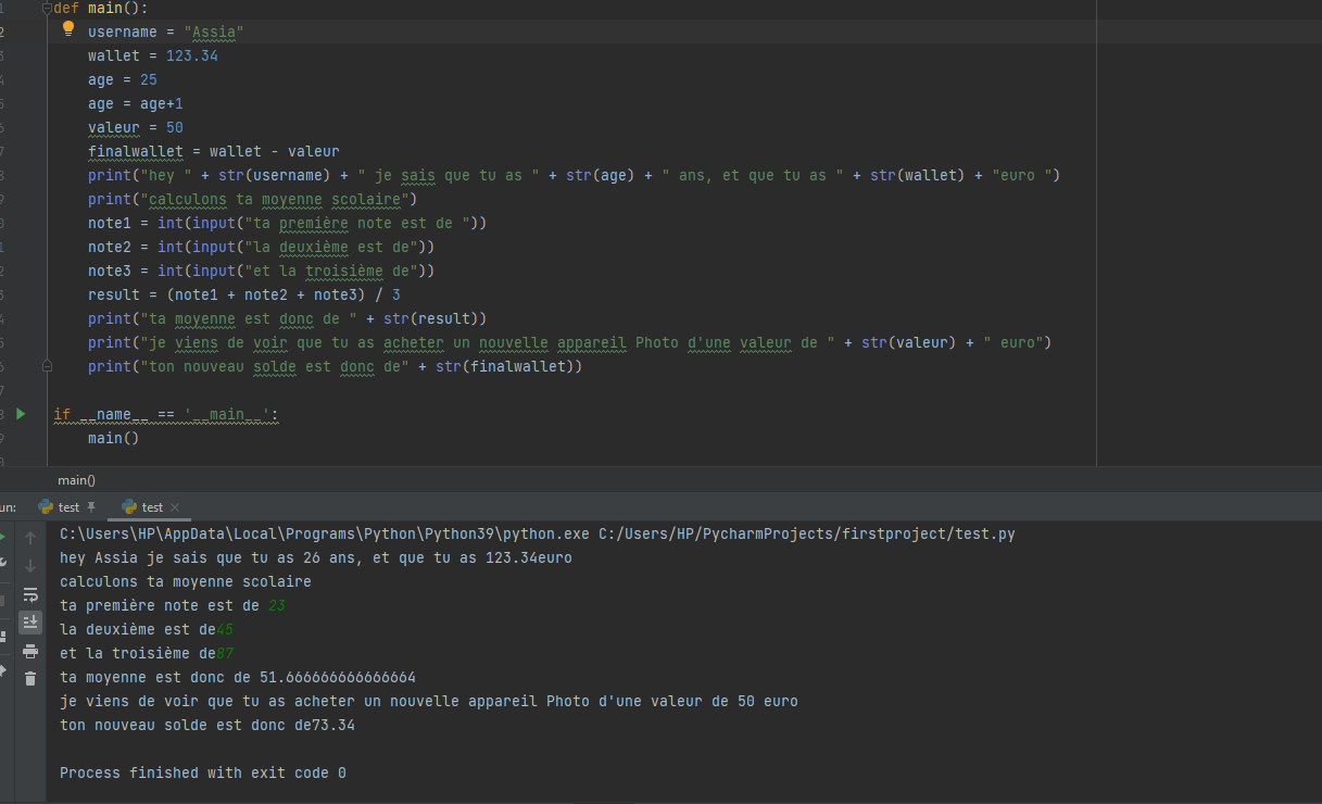 APPRENDRE LE PYTHON #2 ? LES VARIABLES · GitHub
