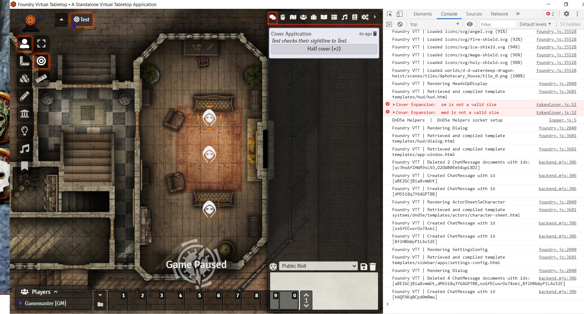 Error in cover with 0 hp creatures · Issue #6 · kandashi/dnd5e-helpers-cover-expansion · GitHub