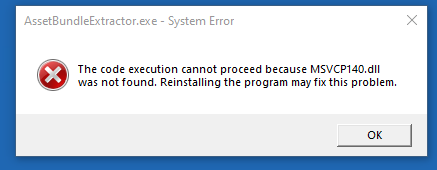 Won't even open · Issue #544 · SeriousCache/UABE · GitHub