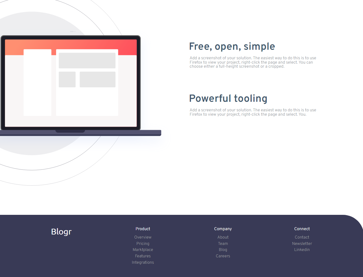 GitHub - sergiohrodrigues/blogr-landing-page: Esse é um site landing page, onde funciona nos ...