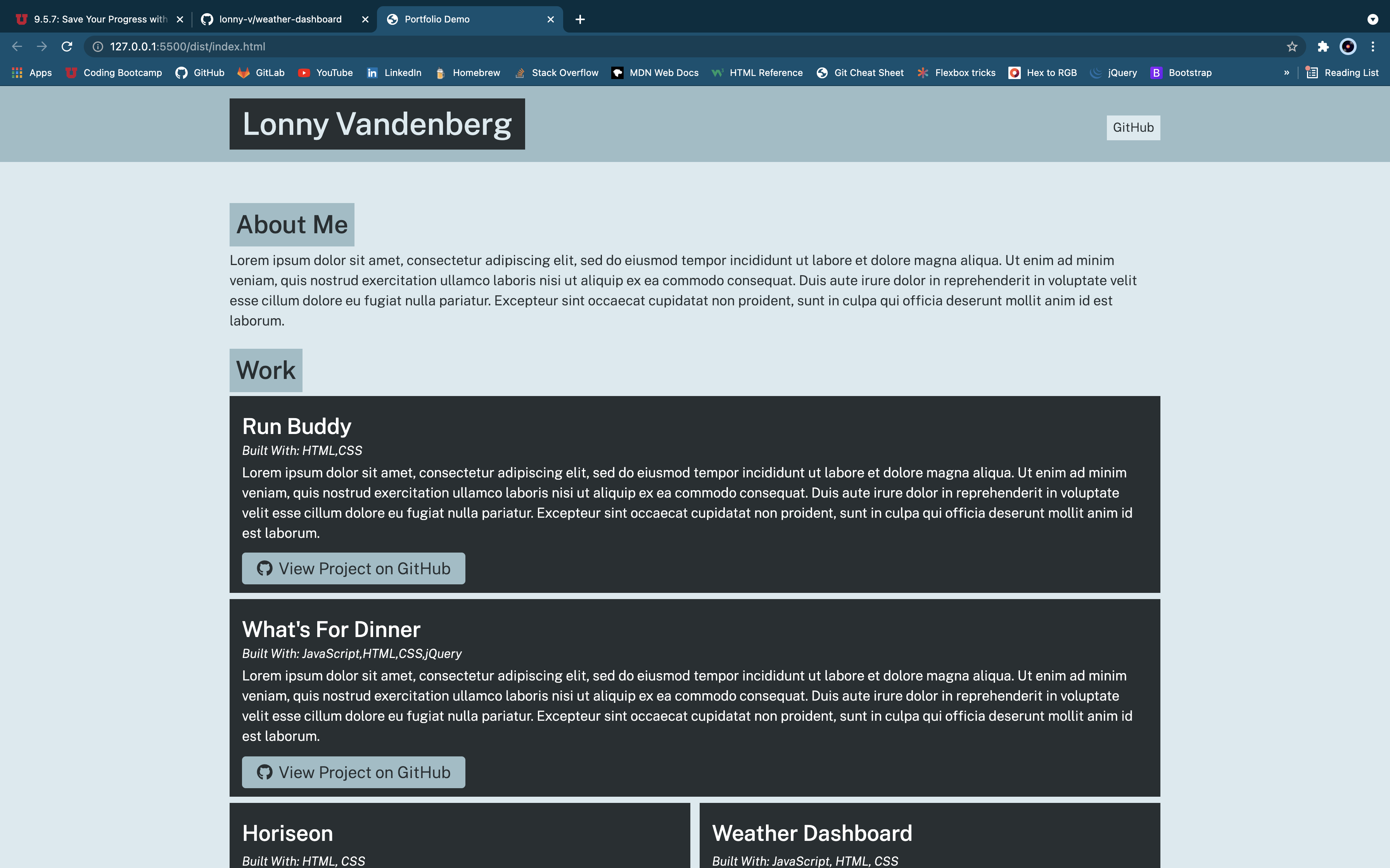 GitHub - lonny-v/portfolio-generator