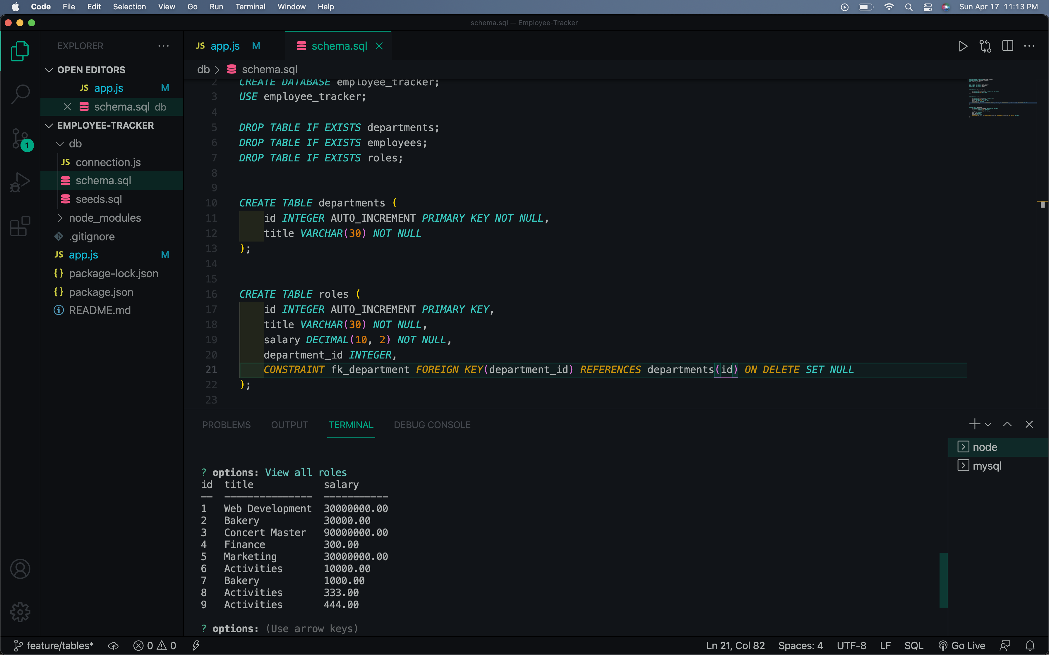 GitHub - lonny-v/Employee-Tracker