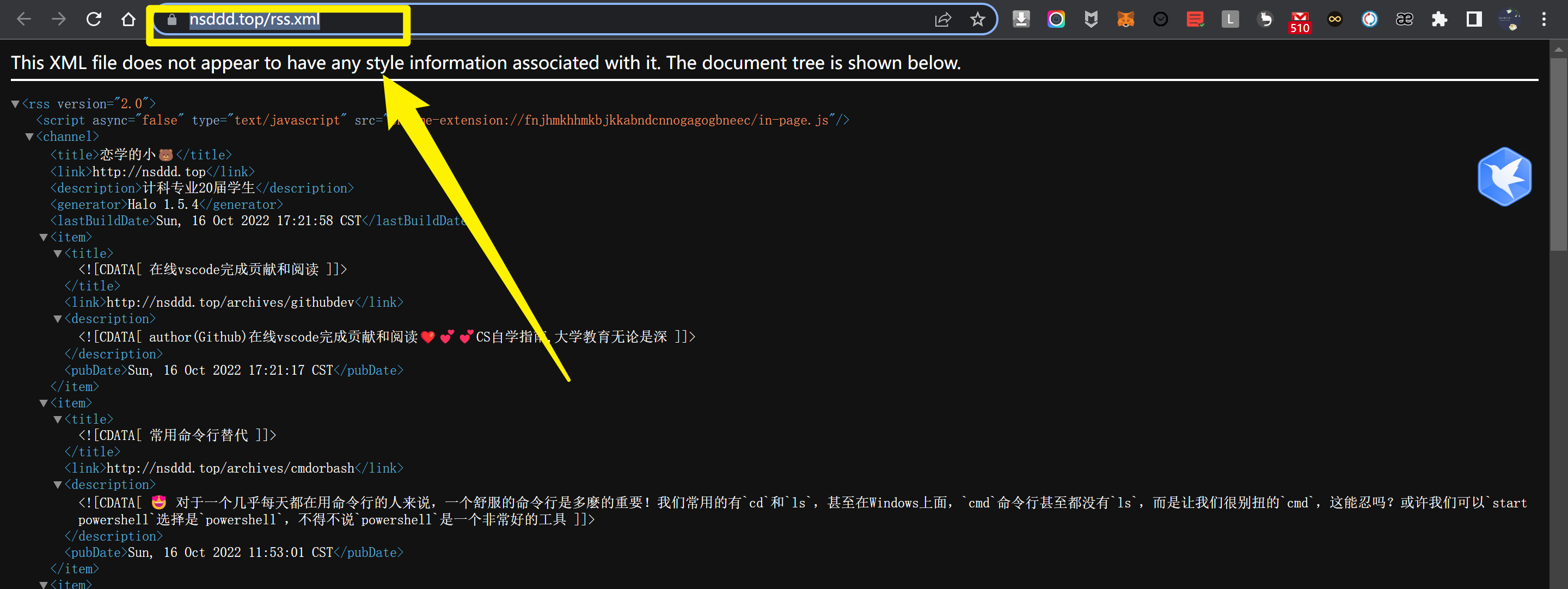 [Bug]: error nsddd.top/rss.xml · Issue #174 · gautamkrishnar/blog-post-workflow · GitHub