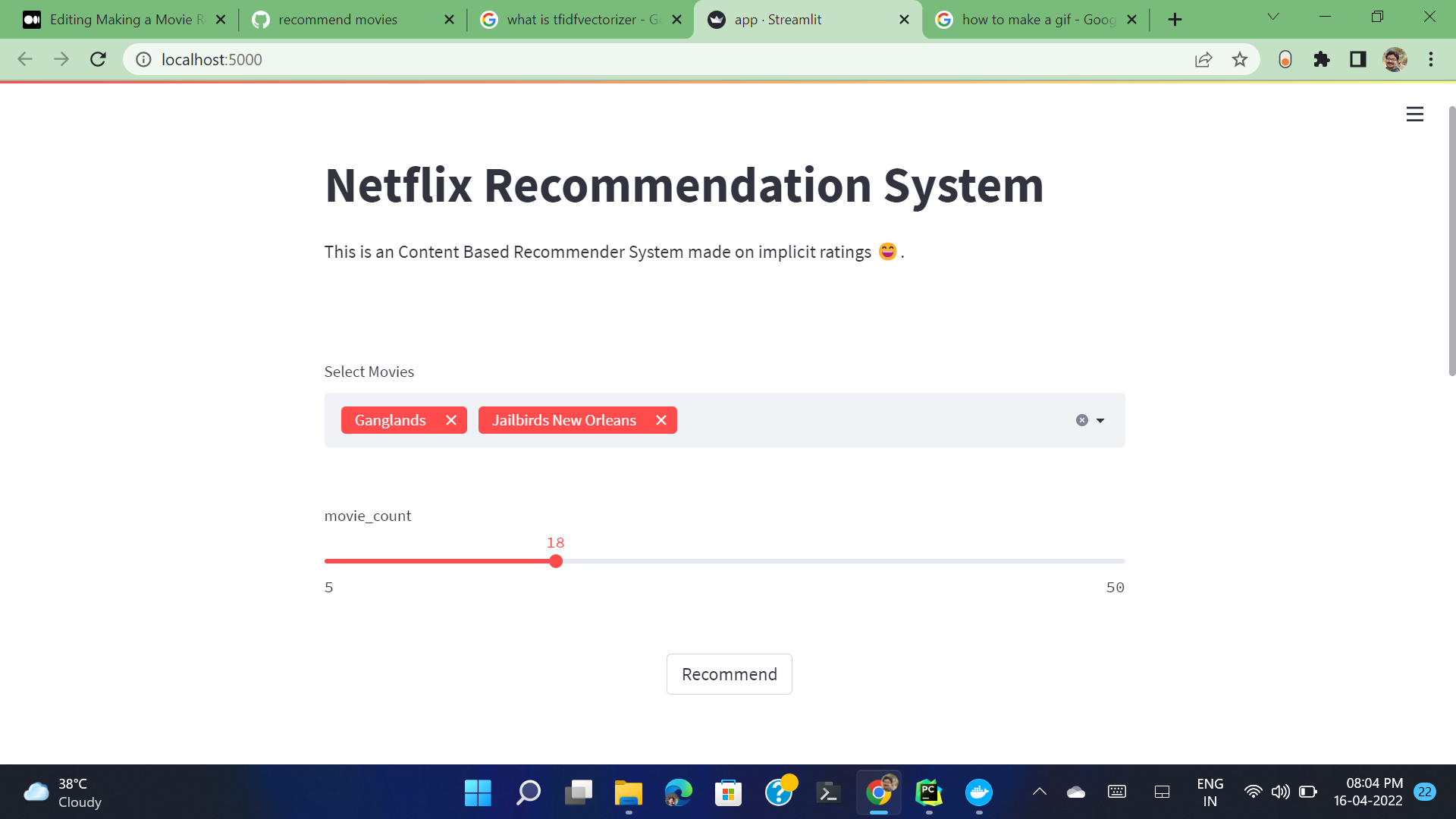 GitHub - srang992/SimpleRecommender