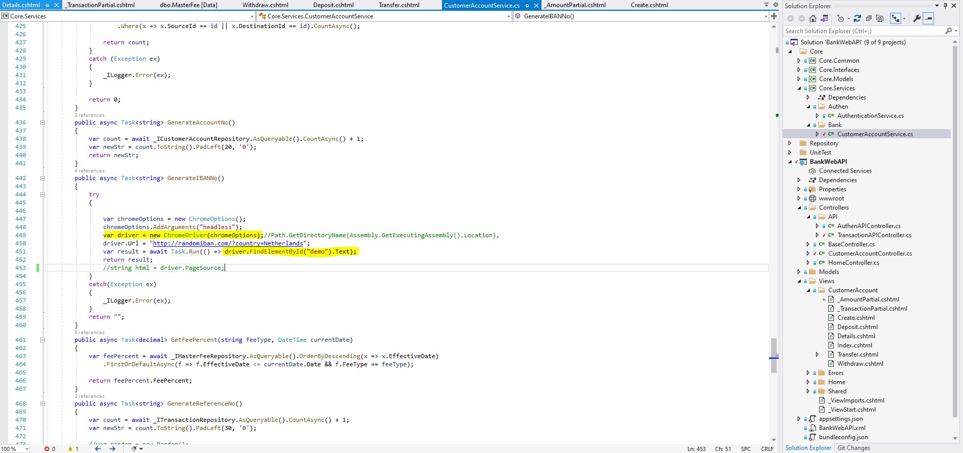 GitHub - Ligerking007/BankWebAPI: BankWebAPI ASP.Net Core Example