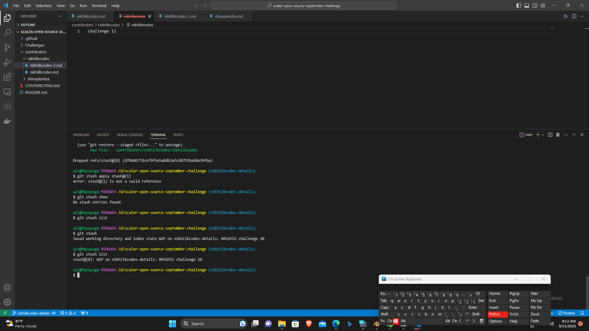 Challenge #1 · Issue #118 · scaleracademy/scaler-open-source-september-challenge · GitHub
