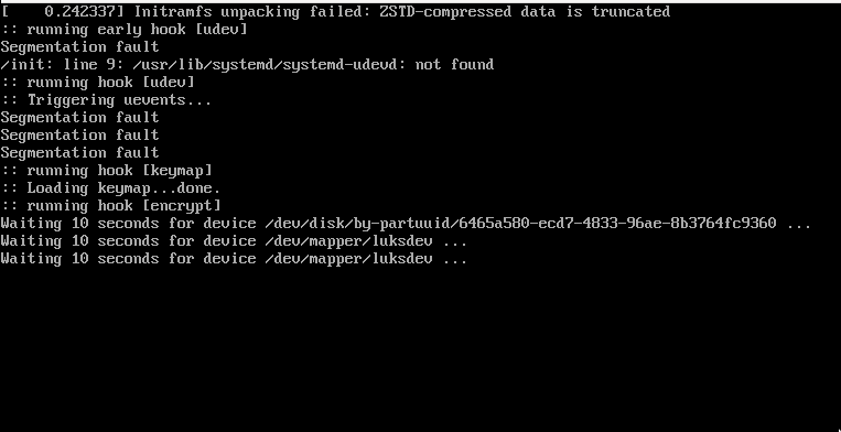 Master Cant Unlock Encrypted Partition · Issue 1960 · Archlinux