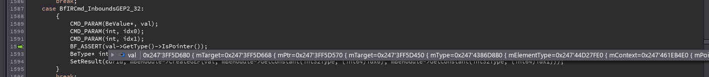 Codegen failure "Invalid gep target" · Issue #1302 · beefytech/Beef · GitHub
