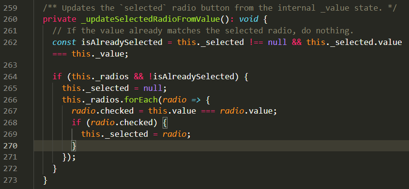 Bug mat radio group Programmatically Updating A Form Property With The Same Object Value 