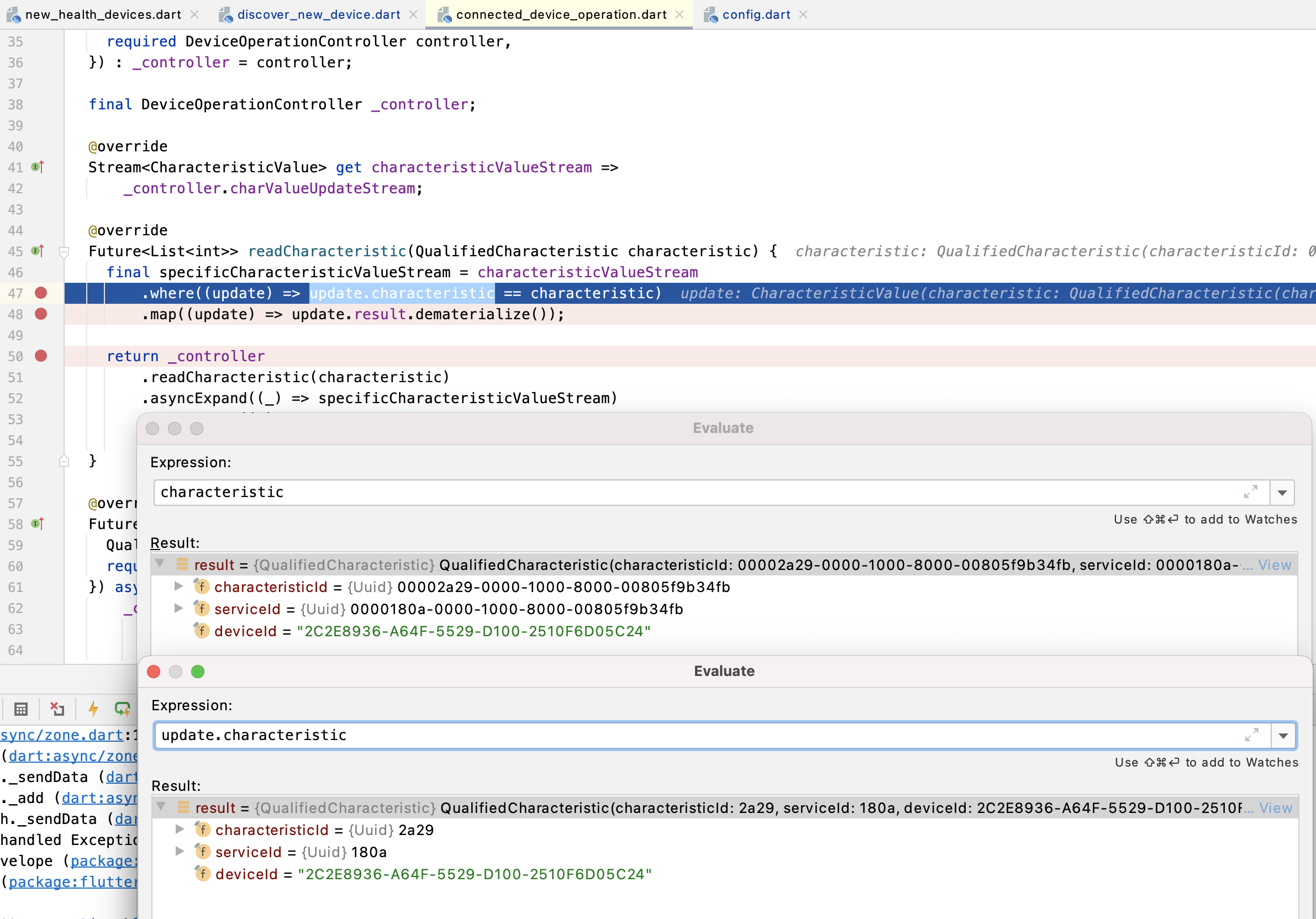 Characteristics Update Stream Through Data Fail · Issue 330 · Philipshue Flutter Reactive Ble