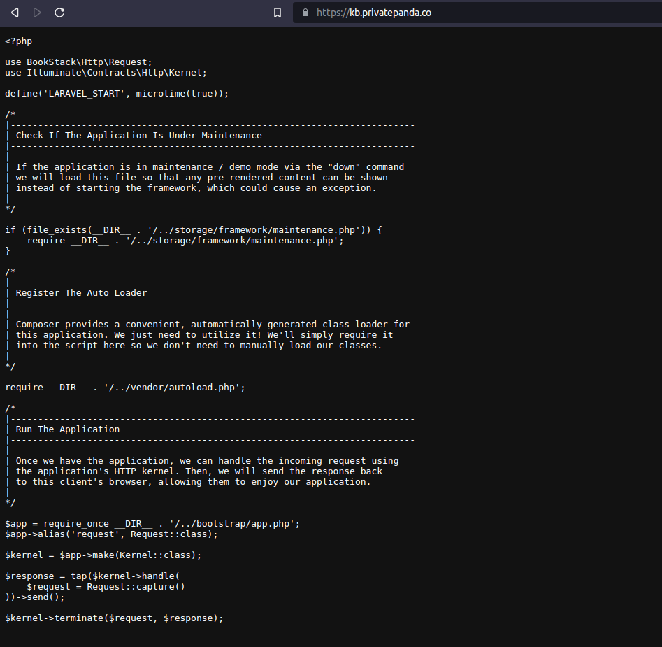 Caddy reverse proxy, results in text of index.php · Issue #4236 · BookStackApp/BookStack · GitHub