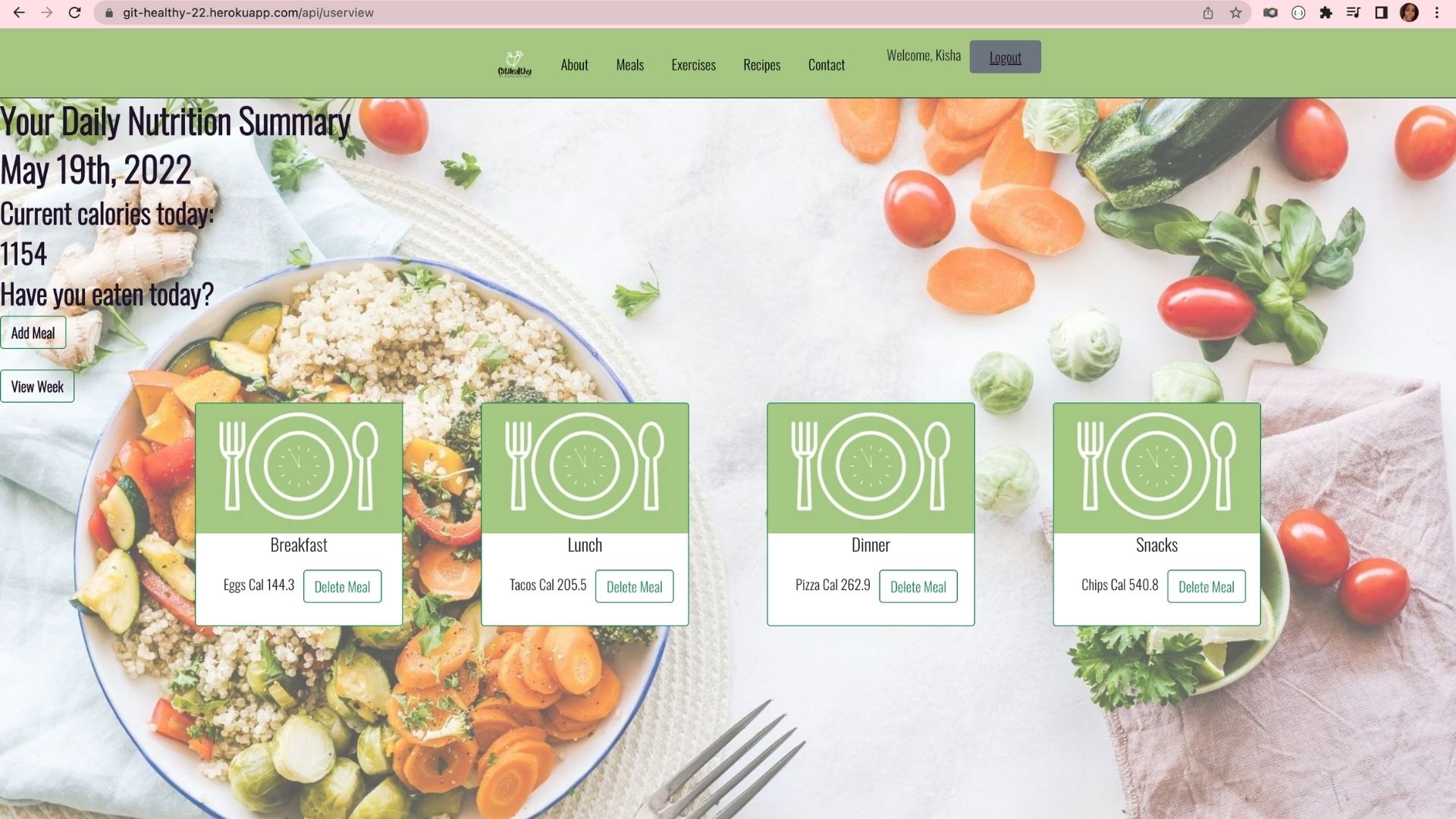 GitHub - KishaMims/Git-Healthy-App-