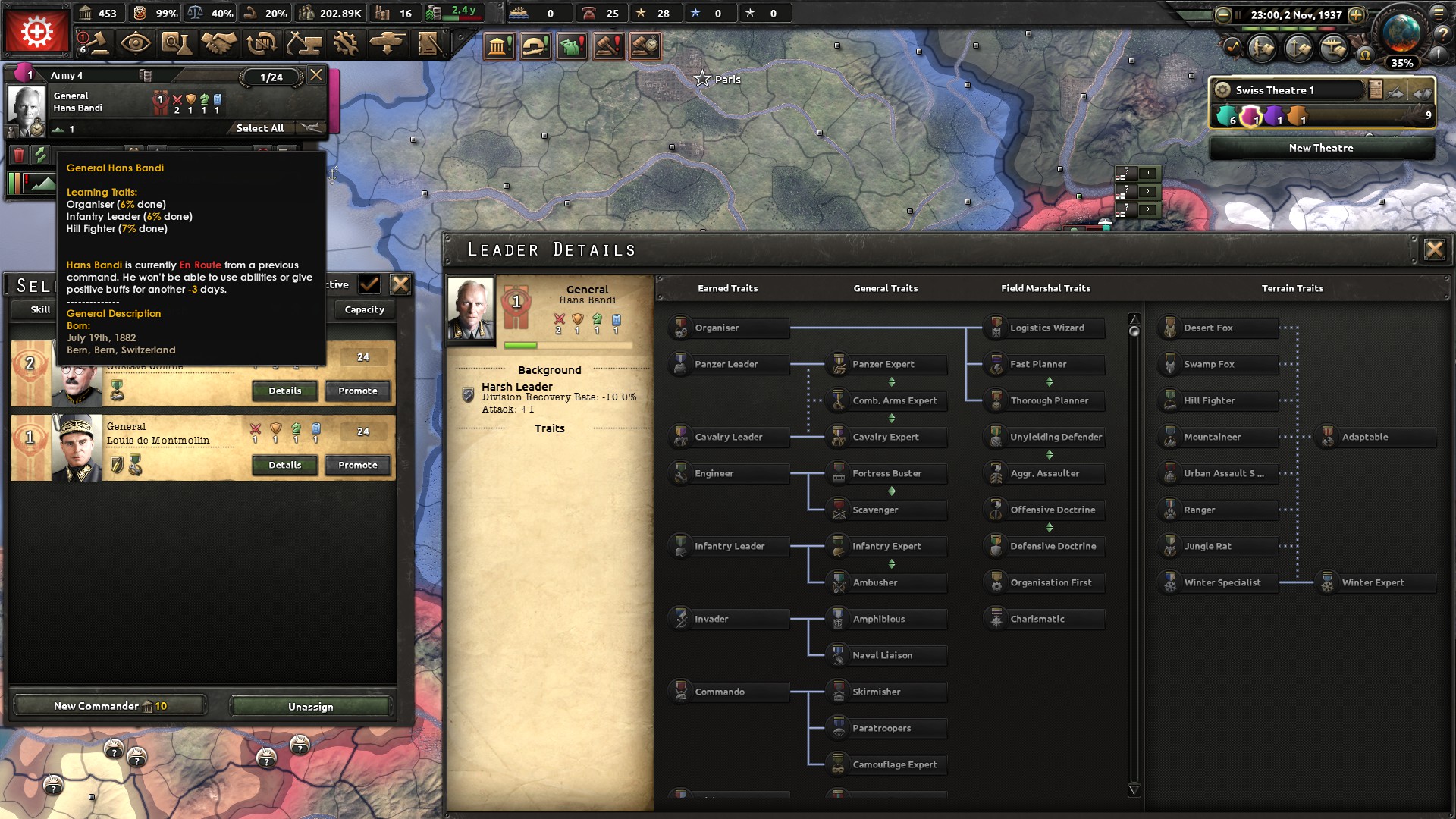 All Tags - Removed Generals/FM Can be artificially kept as army lead through recalling ...