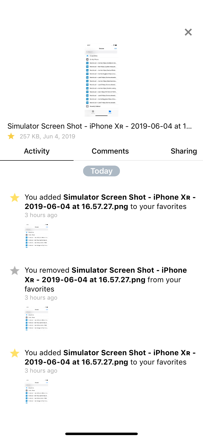New Share View · Issue 911 · Nextcloudios · Github 