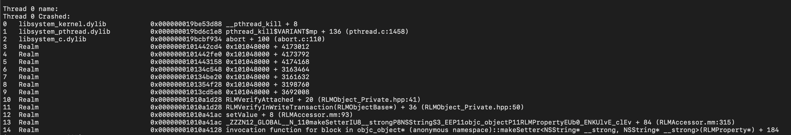 Cannot Allocate Memory · Issue 6733 · Realmrealm Swift · Github