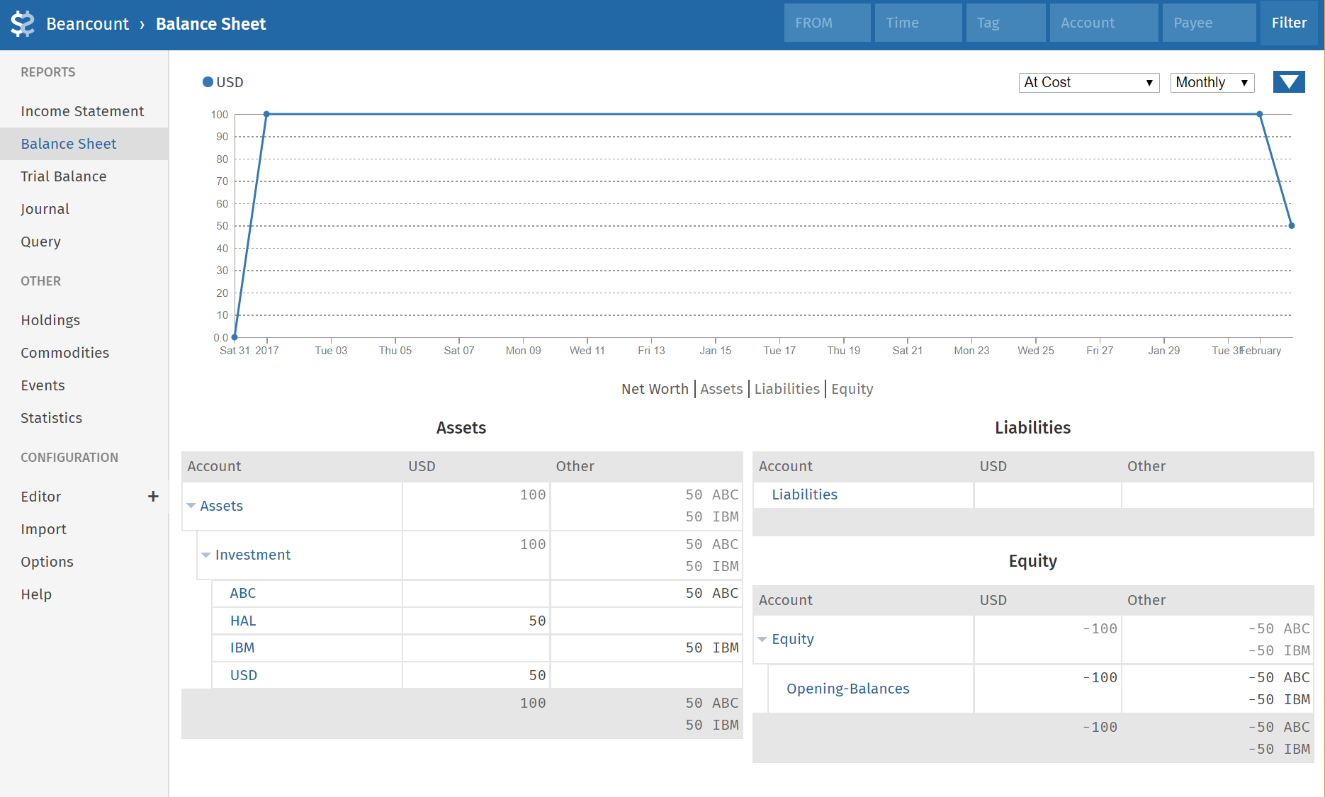 Inconsistent display of commodity balances · Issue #588 · beancount ...
