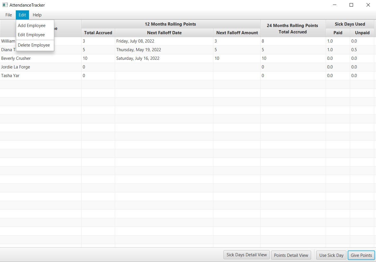 GitHub - davealam/AttendanceTracker