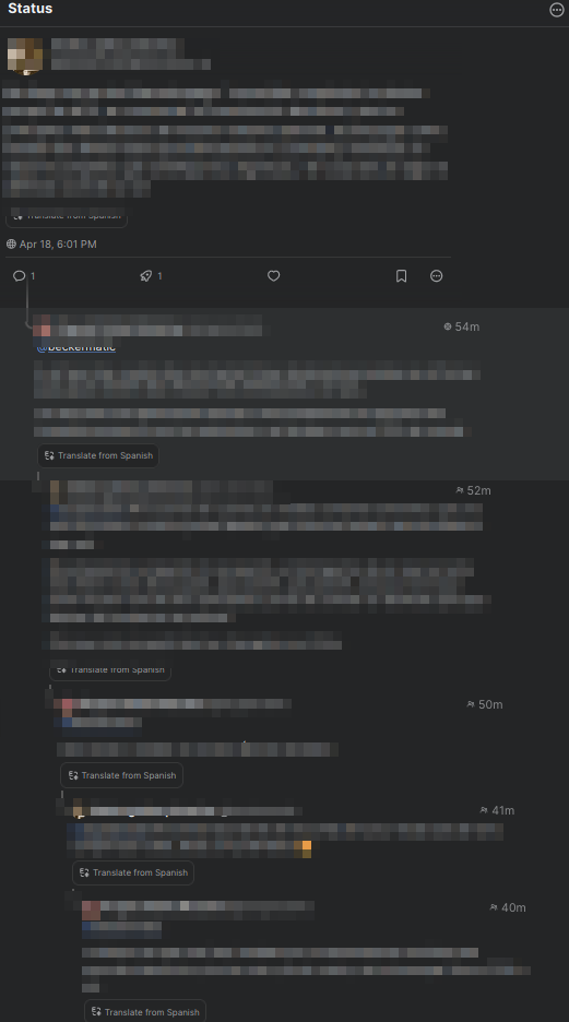 Only indent replies if neccesary. · Issue #106 · cheeaun/phanpy · GitHub