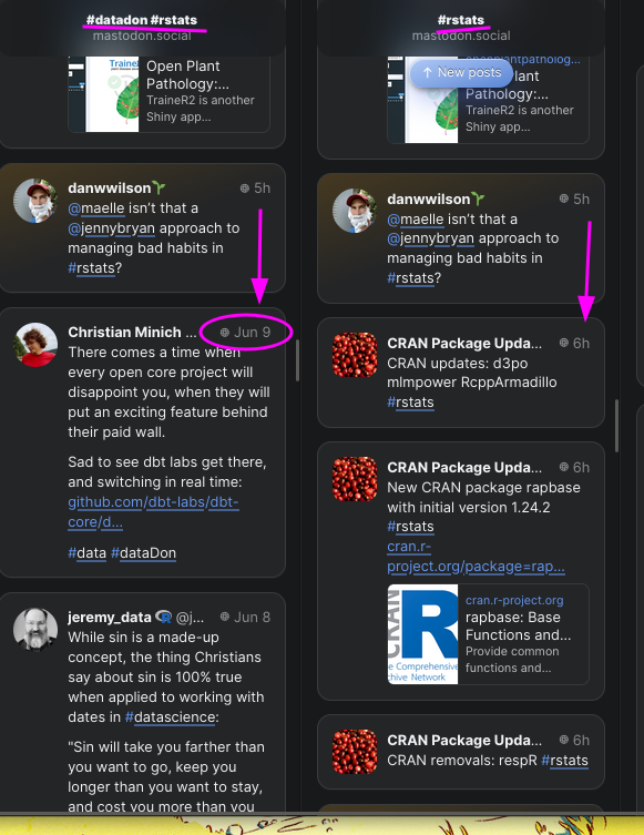 Hashtag shortcuts with multiple hashtags don't load all the relevant ...