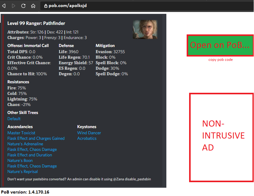 Suggestion: Use self host instead of pastebin · Issue #1683 · PathOfBuildingCommunity ...