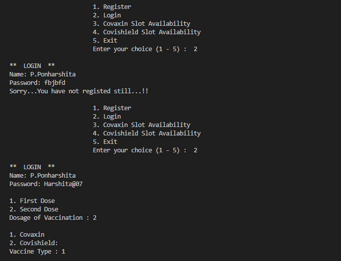 GitHub - Ponharshita-P/Covid-Registration: A simple vaccine reservation program created with the ...