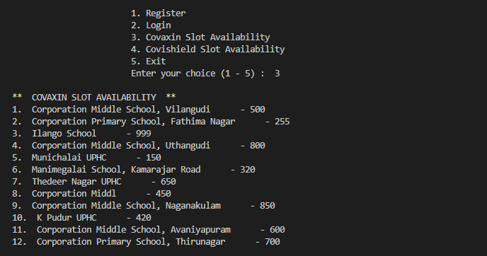 GitHub - Ponharshita-P/Covid-Registration: A simple vaccine reservation program created with the ...