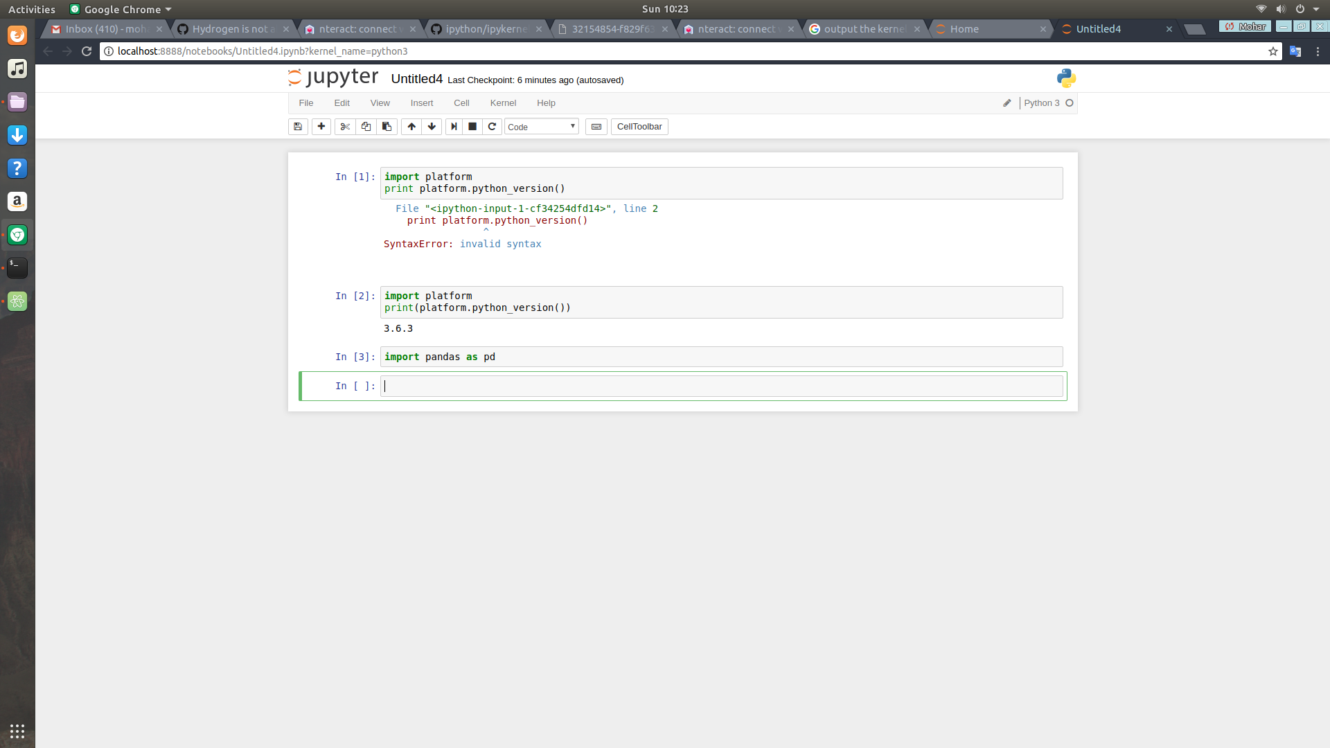 Hydrogen is not able to locate python3 modules · Issue #1071 · nteract ...
