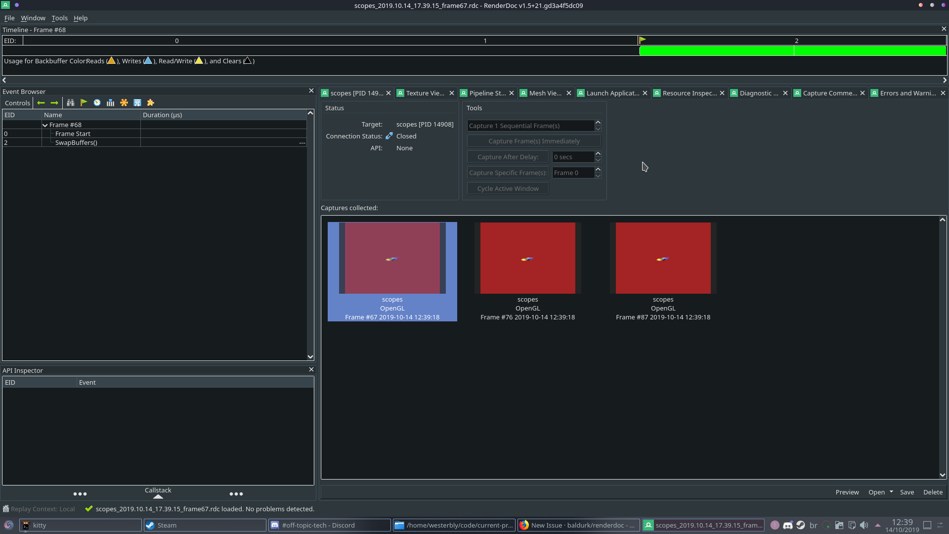 Blank Capture From Simple Opengl App · Issue 1551 · Baldurkrenderdoc · Github 2446
