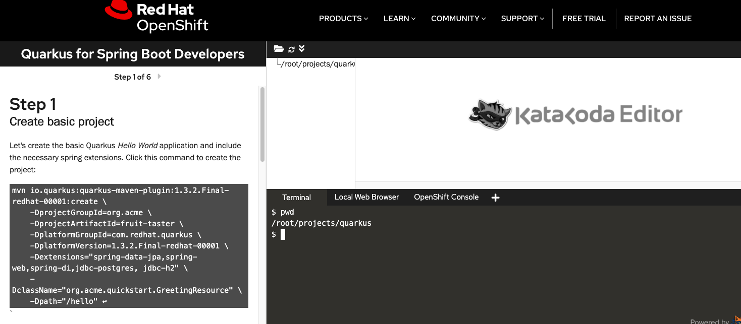 Minor error in lab "Quarkus for Spring Boot Developers" · Issue #752 · openshift-labs/learn ...