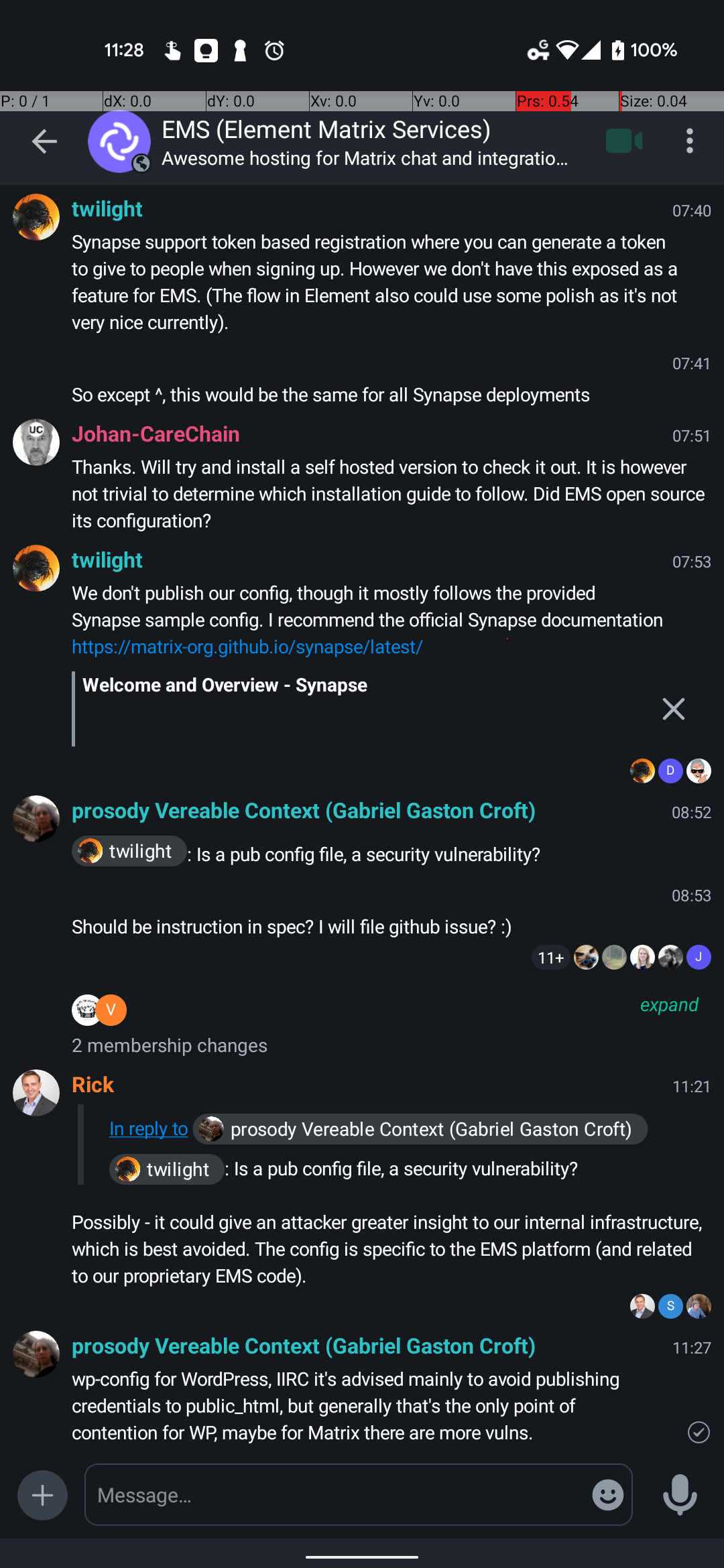 Public config? Publishable server configurations? (Add example Matrix ...
