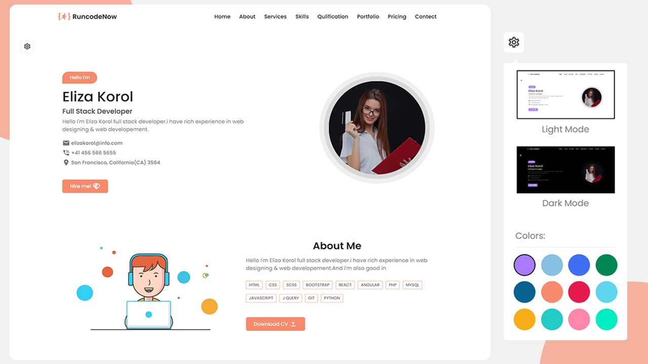 GitHub - rutviksolanki/Portfolio-Website-Front-End-Work: Complete Responsive Personal Portfolio ...
