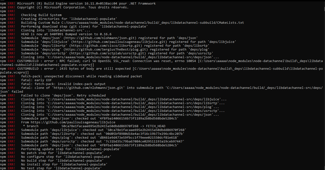 How to install with npm ? · Issue #92 · murat-dogan/node-datachannel · GitHub