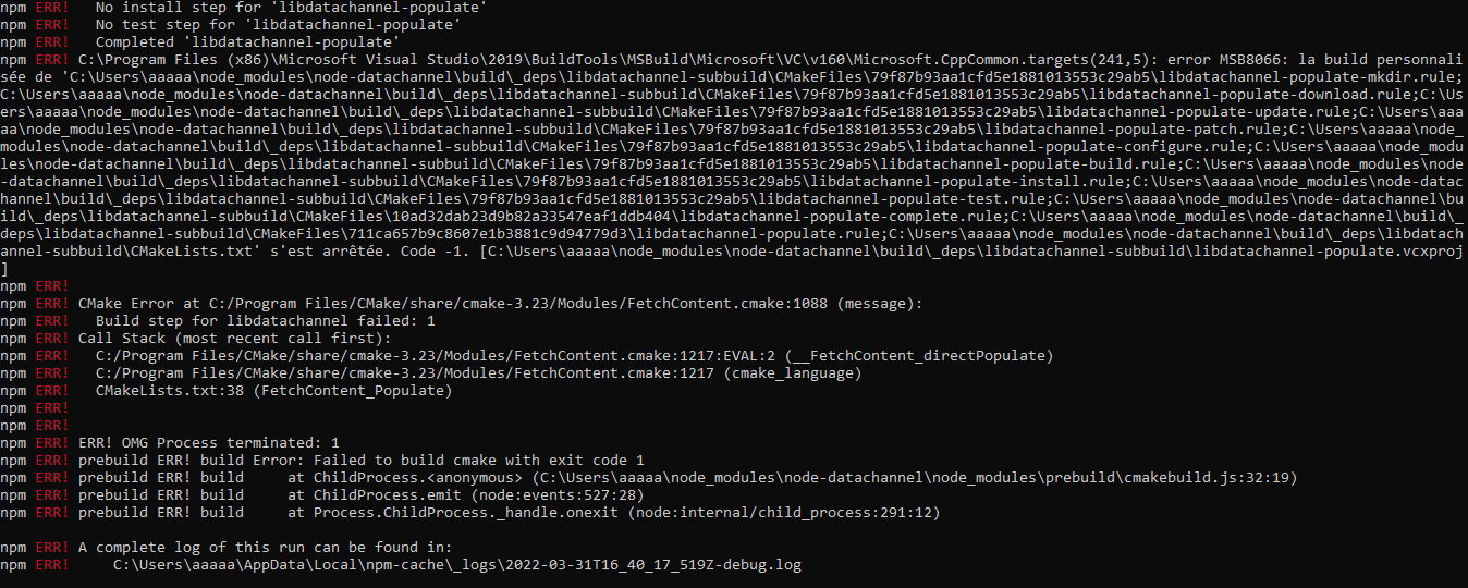 How to install with npm ? · Issue #92 · murat-dogan/node-datachannel · GitHub