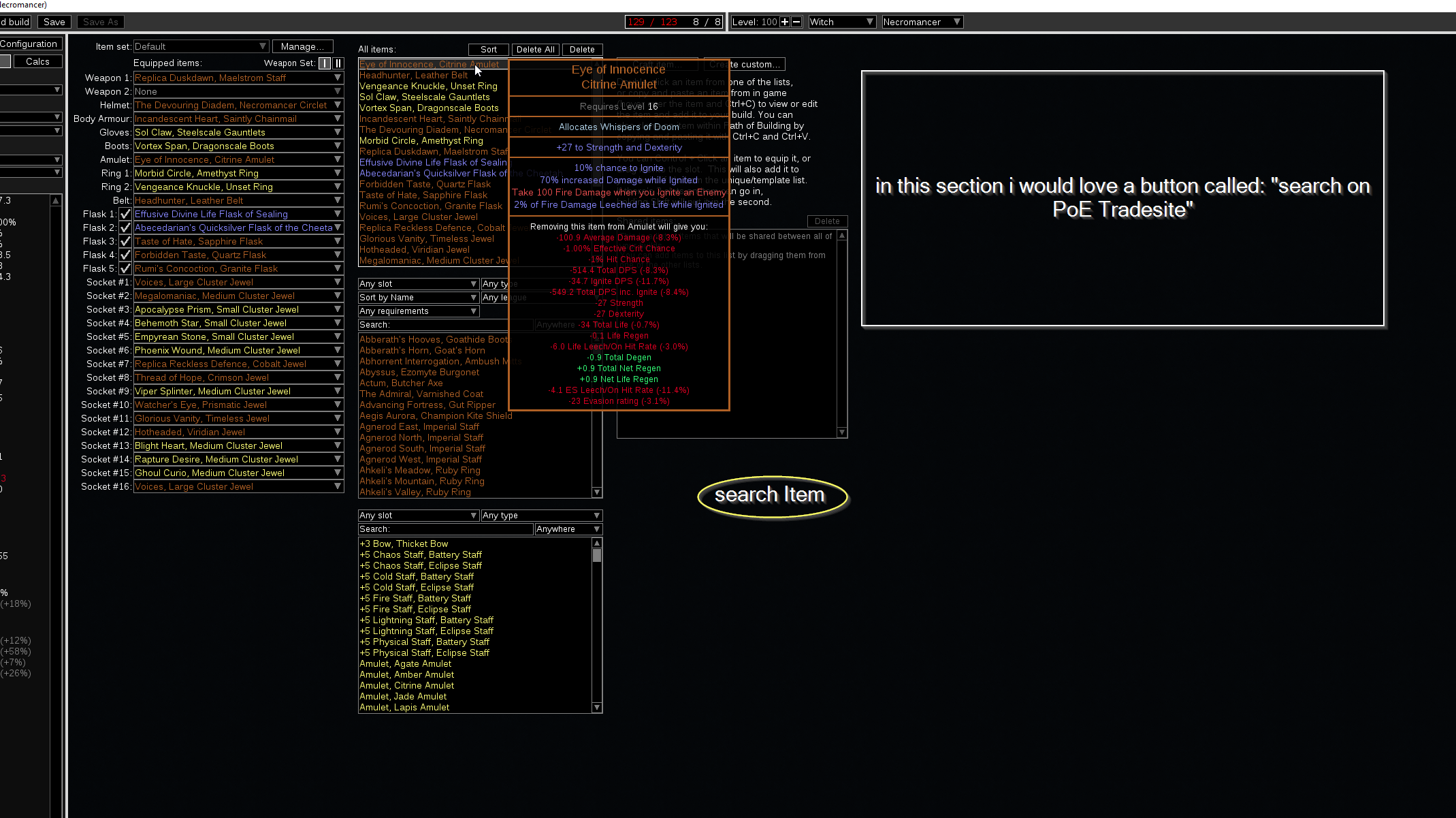 Search for Items · Issue #3805 · PathOfBuildingCommunity/PathOfBuilding · GitHub