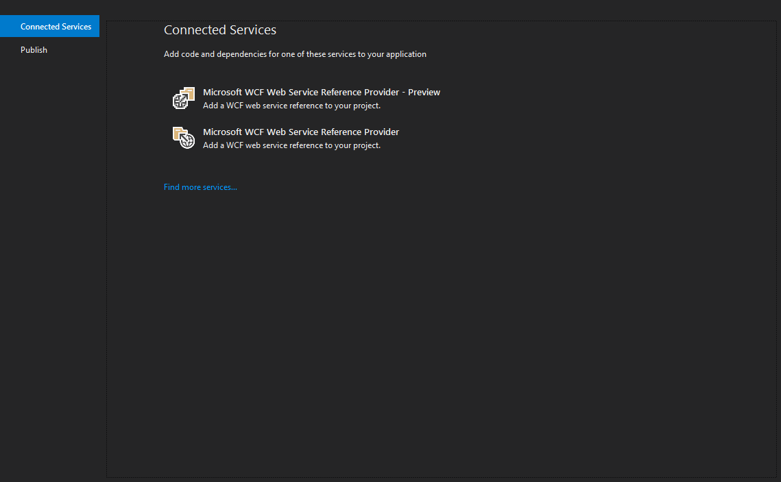 WCF Add connected service: The solution cannot be built, please try to rebuild the solution and ...