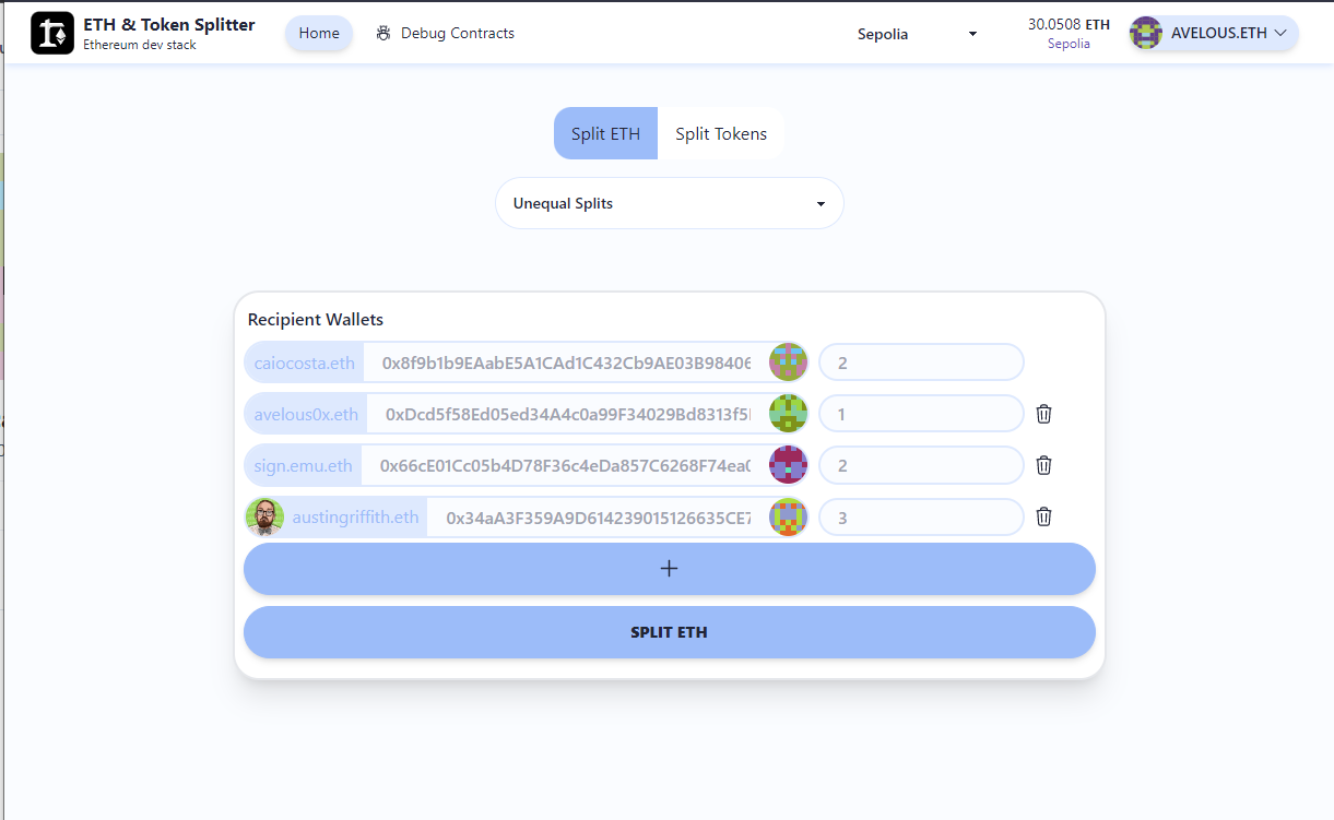 GitHub - Mindful-HackLab/Eth-Splitter