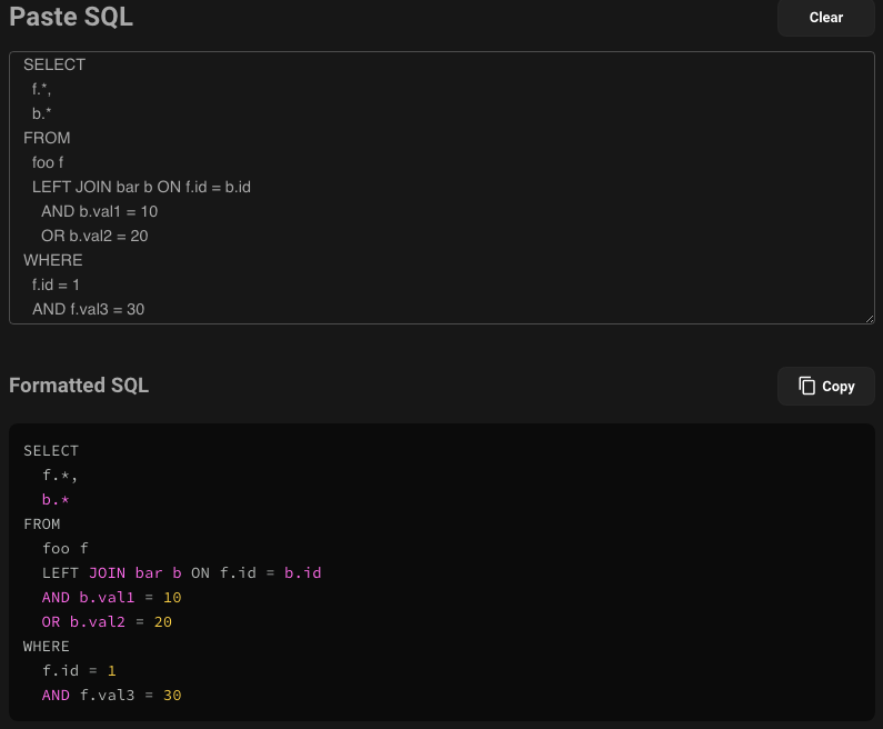 SQLTOOLS FEAT: Improve query formatting for JOINS · Issue #731 ...