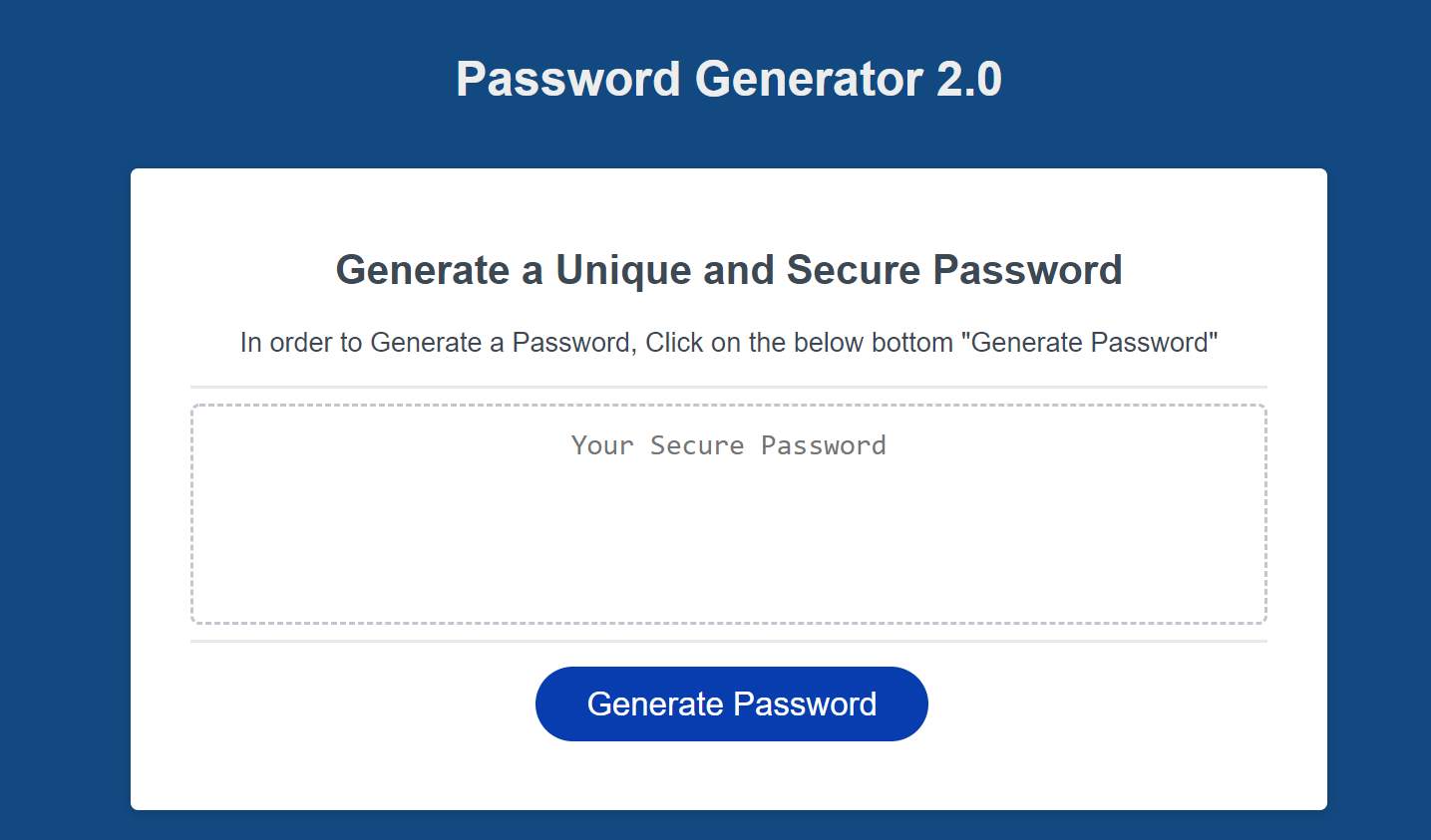 GitHub - MichaelDViau/Homework-02-PasswordGenerator: This is my ...