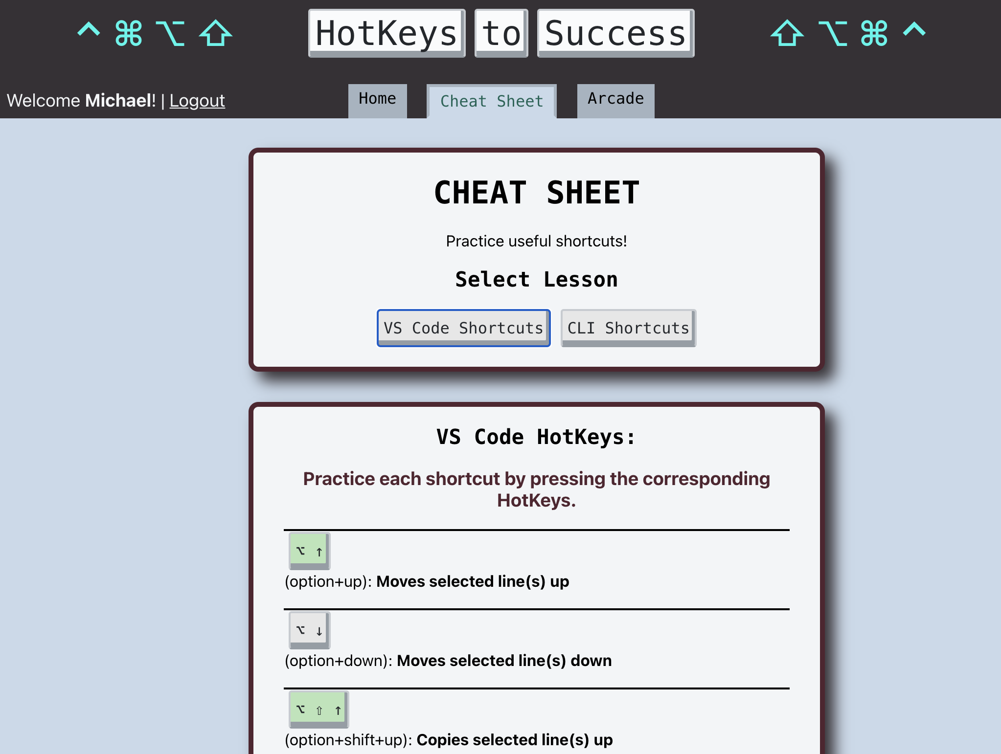 GitHub - mkenton/hotkeys-to-success
