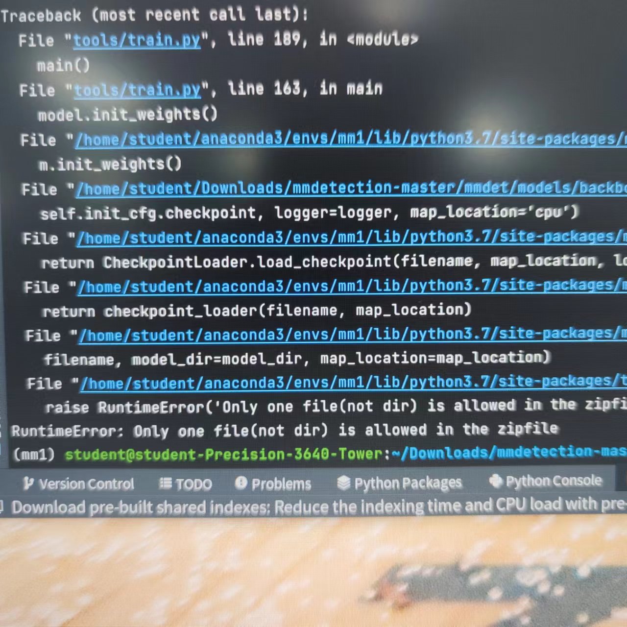 Problem: runtimeerror: Only one file(not dir) is allowed in the zipfile ...