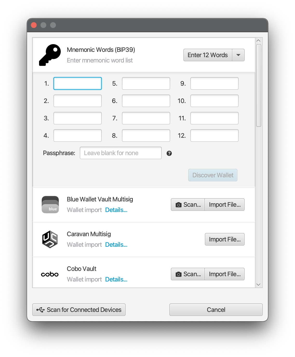 Feature Suggestion: Scan derivation path option on seed import · Issue #309 · sparrowwallet ...