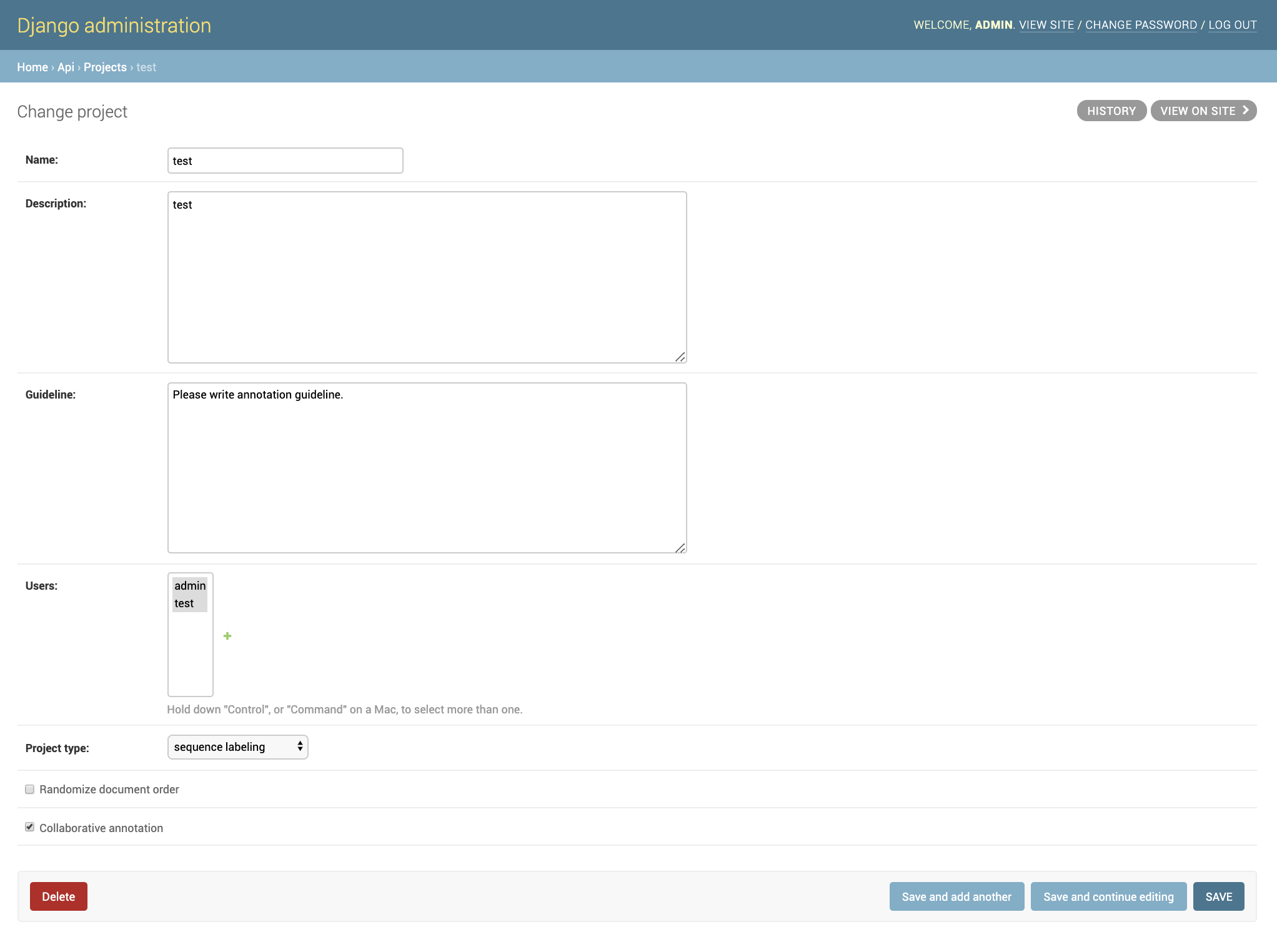 Can not add new user to a project · Issue #452 · doccano/doccano · GitHub