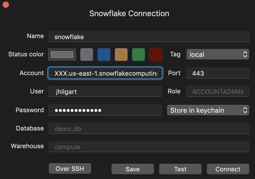 Can not connect to snowflake DB · Issue #1681 · TablePlus/TablePlus · GitHub