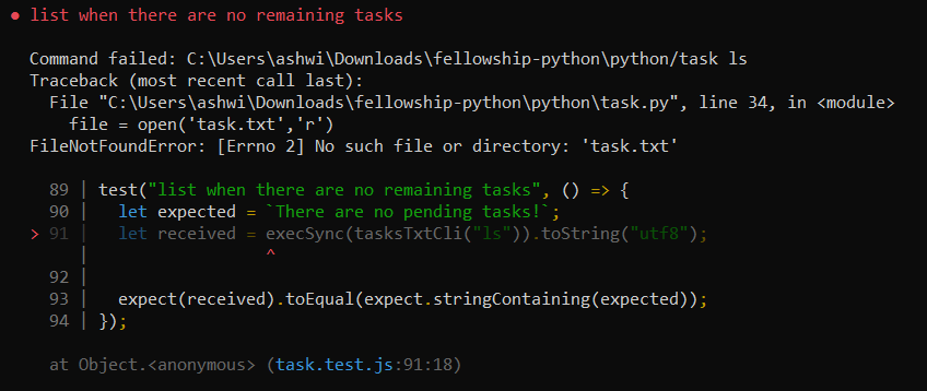 Getting a file not found error! · Issue #66 · nseadlc-2020/package-todo-cli-task · GitHub