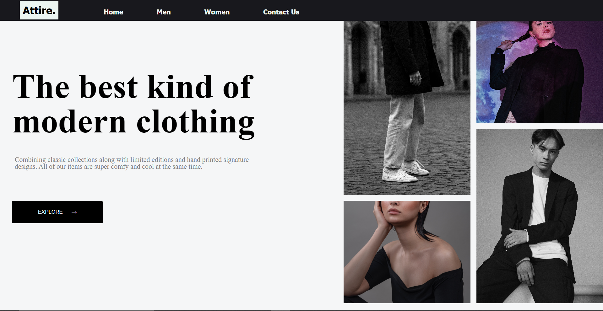 GitHub - KHADILKAR-PRIJAY/Attire: A website for fashion clothing for men and women