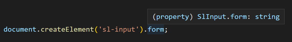 The `form` properties of Shoelace's form controls have the wrong type · Issue #1180 · shoelace ...