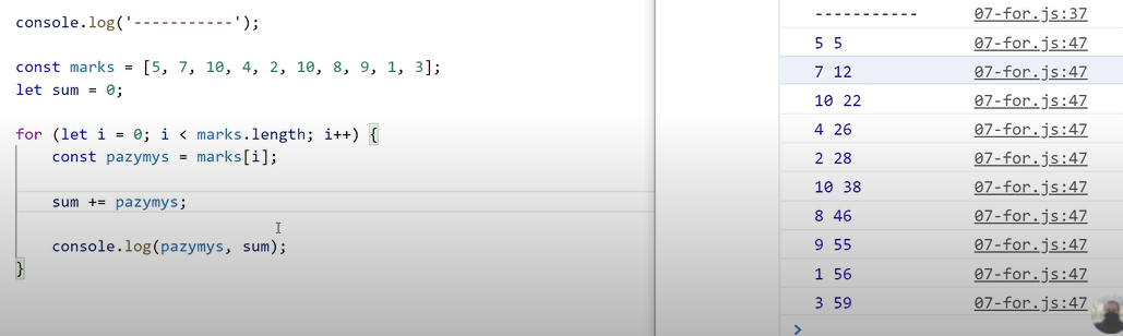 Ėjimas per sąrašą ARRAY (pažymiai, vidurkis) · Issue #8 ...