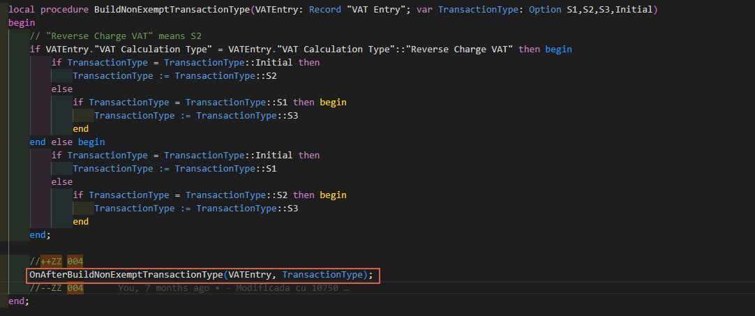 [Event Request] Codeunit 10750 "SII XML Creator" add event in "BuildNonExemptTransactionType ...